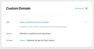 Editing Site Settings In Framer Useframer
